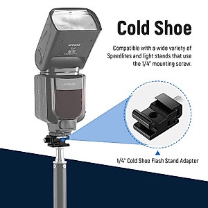 NEEWER 8-Piece 1/4” Cold Shoe Mount and Hot Shoe Flash Stand Adapter Set for DSLR Camera Rig, Camera Hot Shoe Mount Adapter, Flash Speedlight Shoe Mounts for Tripod