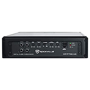 Rockville W65K9D2 6.5" 1000w Peak Car Audio Subwoofer Bundle Krypton-M3 1 Ohm Car Amplifier, RWK4CU Wiring Kit, REC130 Quad 6.5" Enclosure Box, Dual Sub Box Installation Kit