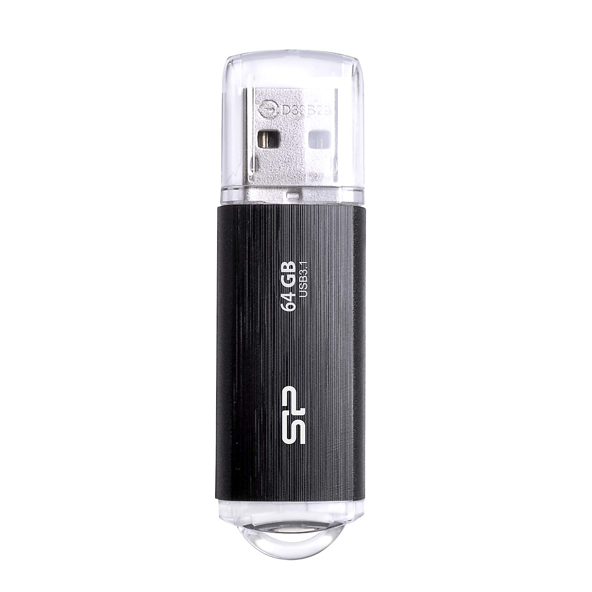 SP Silicon Power 64GB USB 3.1 & USB3.0 Hairline Finish Blaze B02 SP064GBUF3B02V1K