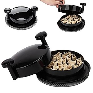 Chicken Shredder Shred Machine Meat Shredder Meat Shredding Tool with Handles and Non-Skid Base Mat Suitable for Pulled Pork Red Beef Chicken Alternative to Bear Claws 1pc 8inch Black
