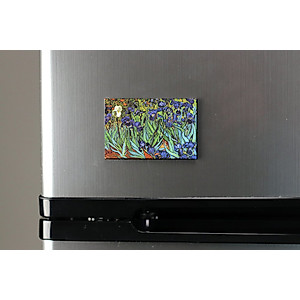 Buttonsmith Vangogh Starry Night Magnet - Set of 2 1.75" x 2.75" Rectangle Magnets - Made in The USA