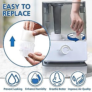ShufudeJa 30 Pack Humidifier Replacement Filter Compatible with LEVOIT Dual150, Dual200S, Classic300(S), LV600S Series Humidifiers, Sponge Filter Humidifier Replacement Part