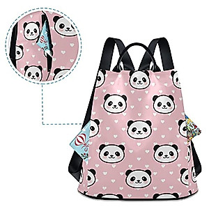 J JOYSAY Cartoon Cute Panda Backpack Purse for Women Anti-Theft Backpack Fashion Shoulder Bag Shoulder Book Bag for Women Girls Teen