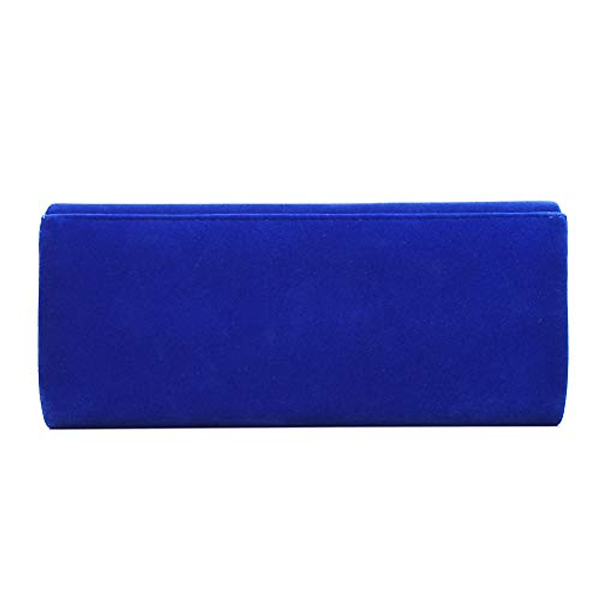U-Story Women's Evening Wedding Party Velvet Envelope Clutch Bag Tote Purse Handbag (Blue)