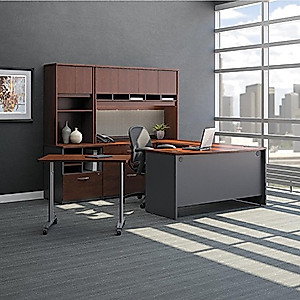 BUSH BUSINESS FURNITURE Series C Collection 48W Return Bridge in Hansen Cherry