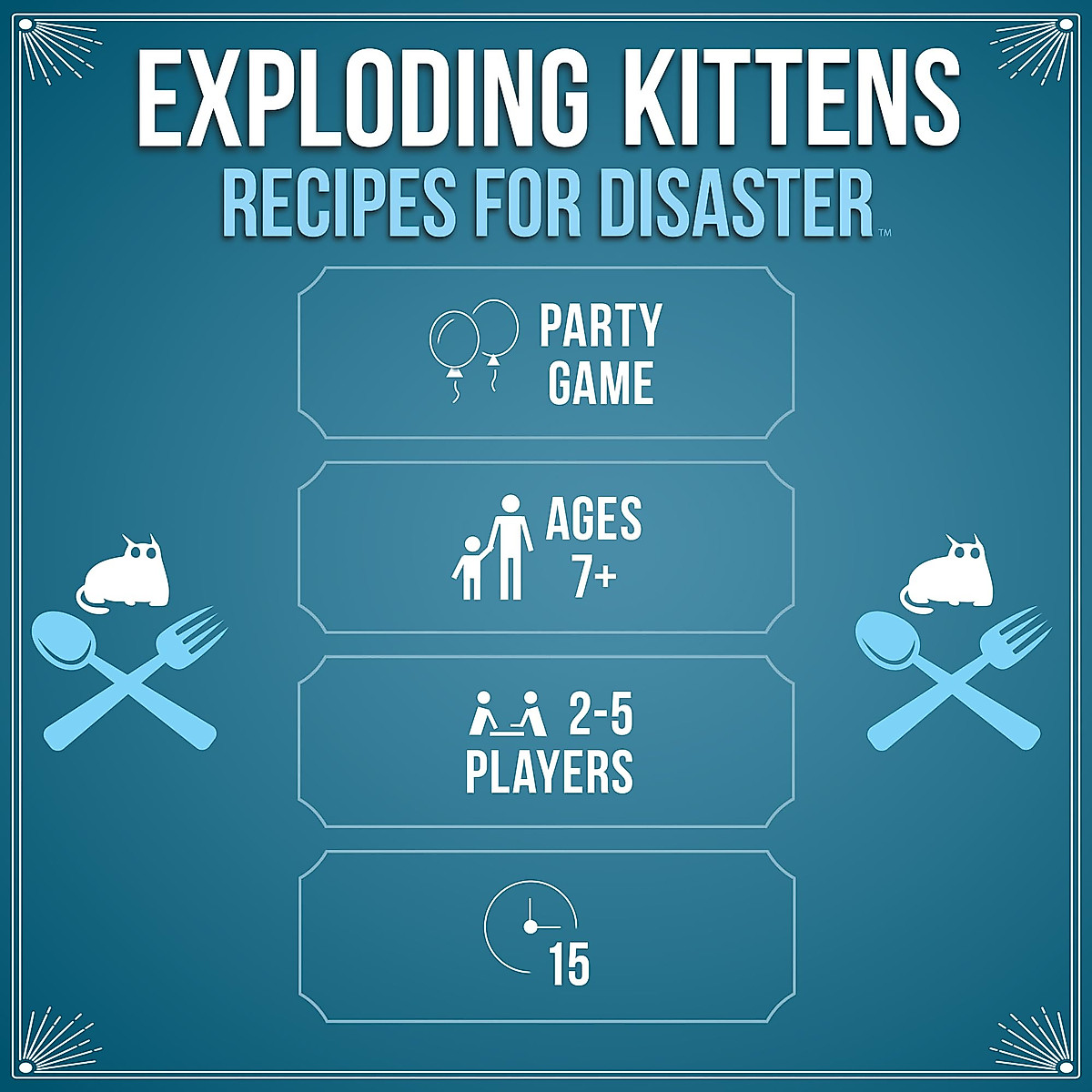 Recipes for Disaster by Exploding Kittens - 2-5 Players - Ages 7+ - 15 Minutes to Play - Deluxe High Stakes Card Game - Ideal for Party, Family Game Night, Kids and Adults