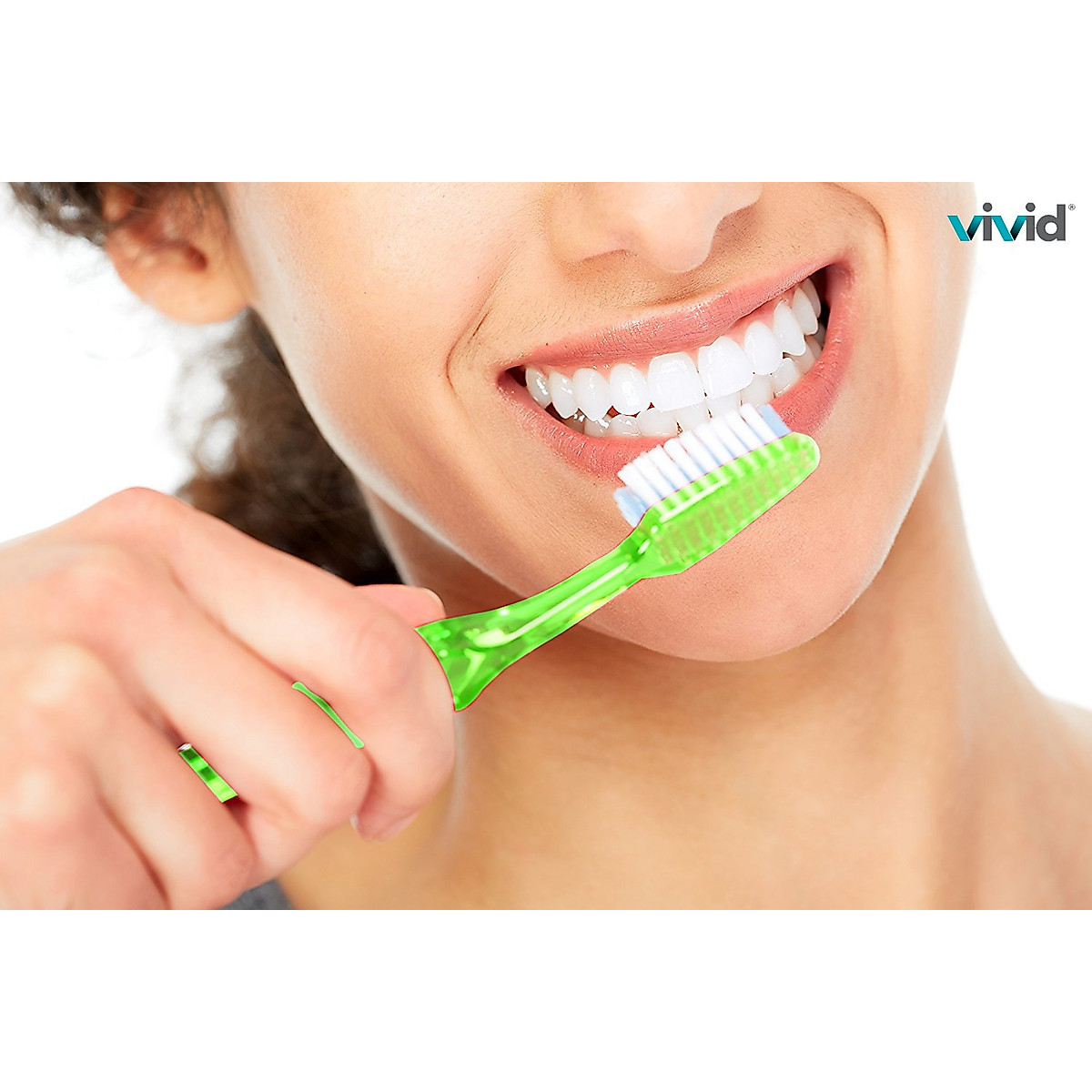 Vivid UniBrush I, 100 Pack Corded Electric Toothbrushes for Adults, Individually Wrapped