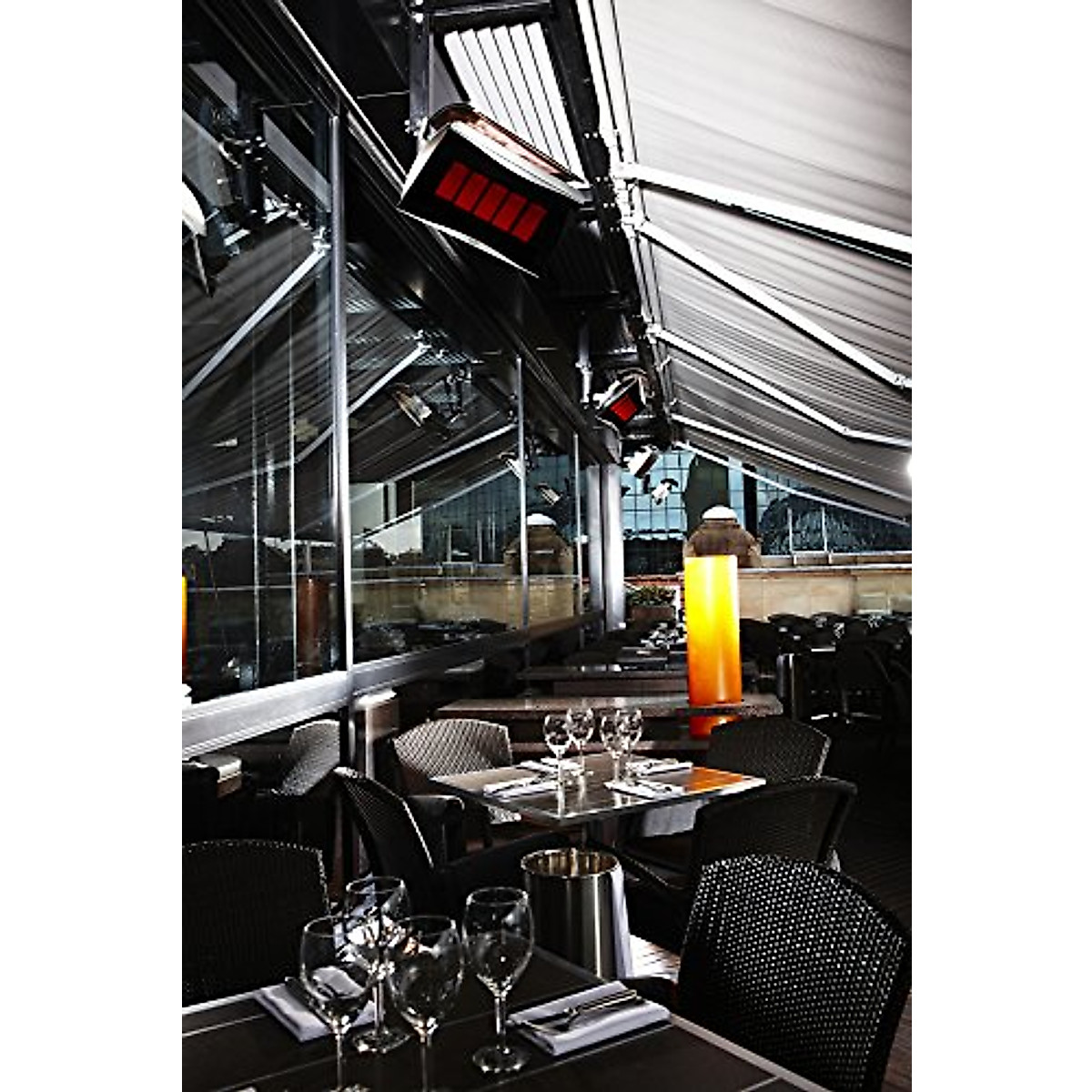 Bromic Heating BH0110003-1 Smart-Heat Platinum 500 Radiant Infrared Patio Heater, Natural Gas, 39800 BTU