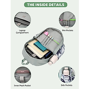 Ejqcmz Backpack for Kids, Boys Preschool Backpack with Lunch Box and Pen Bag, School Bookbag Set Middle-School Elementary Bookbags for Girls-Boys(JA001)