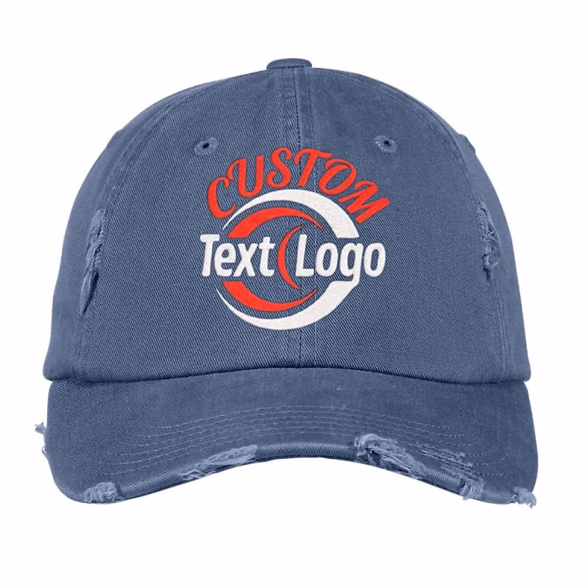 Artist Shot Embroidered Custom Hats For Men & Women Made in USA Personalized Hats, Hook & Loop Closure Custom Hats Design Your Own with Your Dream Picture & Text hat Distressed Cap Custom Vintage Hat