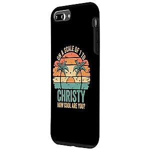 iPhone 7 Plus/8 Plus CHRISTY Cute Retro Girls Groovy CHRISTY Personalized Name Case