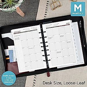 2022 Weekly Planner Refill by AT-A-GLANCE, 12028 DAY-TIMER, 5-1/2" x 8-1/2", Size 4 (061-285Y)