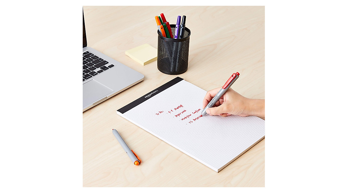 Amazon Basics Retractable Permanent Markers - 12 Vibrant Colors for All ...