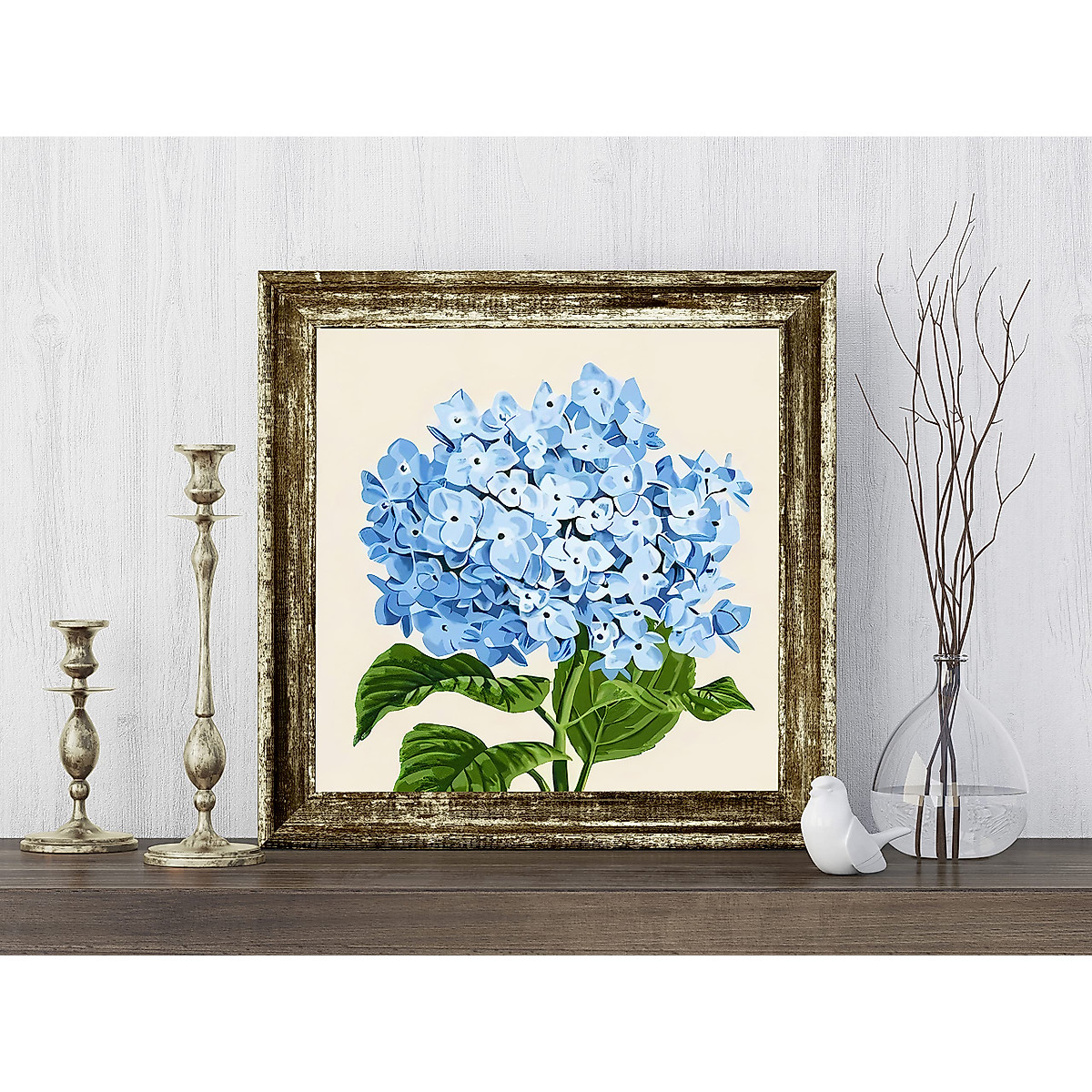 CRAFTBARN - 2 Framed DIY Paint by Numbers for Adults Beginner, Paint by Number for Adults Framed Canvas, Painting by Numbers for Adults, 2 10x10, Paint by Number for Adults, Crafts for Adults Women