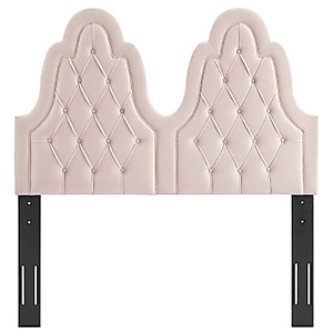Modway Augustine Tufted Performance Velvet Headboard, King/California King, Pink