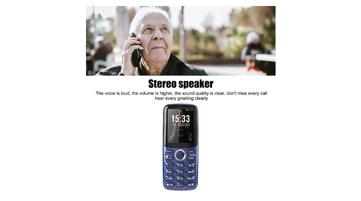 Jectse Senior Cell Phone with SOS Button and Loud Volume | Unlocked 2.4 ...