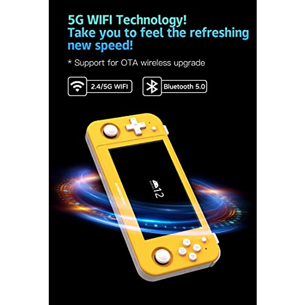 RG505 Video Game Handheld Game Console Have Android 12 System and Unisoc Tiger T618 CPU, Compatible with Google Play Store