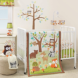 Bedtime Originals Friendly Forest Woodland, 3 Piece Bedding Set, Green/Brown