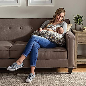 Boppy Original Nursing Pillow Cover, Gray Giraffe, Cotton Blend Fabric with Allover Fashion, Fits All Boppy Nursing Pillows and Positioners