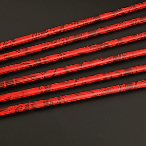ZSHJGJR 30" Carbon Arrows Archery Hunting Arrows Spine 500 with Removable Tips Targeting Practice Arrows for Compound Recurve Bow (12, Red)