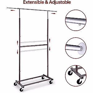 Simpli-Magic 79427 Two Tier Garment Rack, Standard