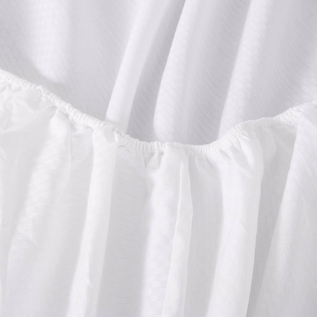 H by Frette Checkered Sateen H Bed Bundle (King) - Luxury All-White Bedding Bundle/Includes Pillowcases, Top Sheet, Fitted Sheet, Duvet Cover, Shams, Euro Shams, and Bedcover