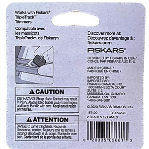 Fiskars 157400-1001 Titanium TripleTrack High Profile Cutting Replacement Blades- 2 Pack
