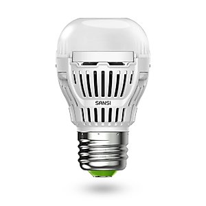 SANSI Dusk to Dawn Led Outdoor Light Bulb 1 Pack A15, 60 Watt Equivalent, Energy Efficient 8W, 5000K Daylight 800 lm Outdoor Light Bulbs, E26 Standard Base Dusk to Dawn Light Bulbs for Garage Porch