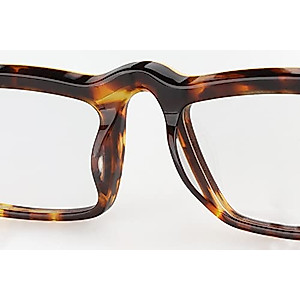 ZENNI Blue Light Blocking Glasses for Men Women Stylish Yellow&Tortoiseshell Rectangle Frame Relieve Digital Screen Eye Strain Acetate Light Eyewear