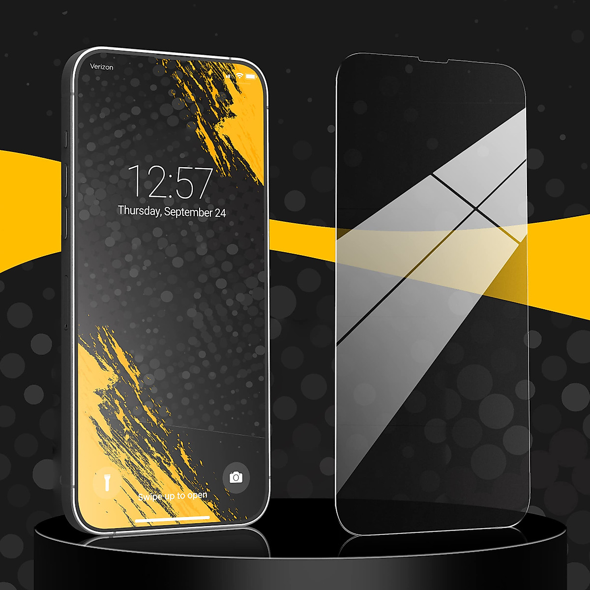 magglass Privacy+ Guard for iPhone 14 PRO MAX Privacy Screen Protector Tempered Glass, Case Compatible (Anti-Spy Side Tint)