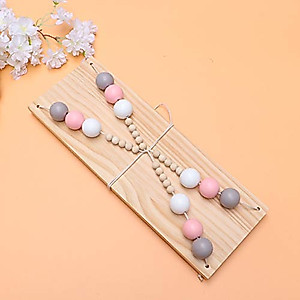 Garneck Wall Mounted Shelving Wood Hanging Shelves Swing Rope Floating Shelves Wall Shelves Storage Rack Decorative for Bedroom Living Room Kitchen Bathroom Bookcase Shelf