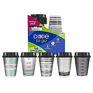 14-Pk. Coffee Cups with Lids, 12-oz.
