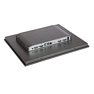 HUNSN 17 Inch TFT SXGA LED IP65 Industrial Panel PC, 10 Point Projected Capacitive Touch Screen, Intel J1800, Windows 11 or Linux Ubuntu, PW22, VGA, 4 x USB, LAN, 3 x COM, 8G RAM, 128G SSD