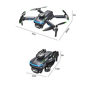 Dual-Camera Folding Drone, Wide-Angle 4k HD Aerial Photography Uav, Brushless Motor, Multiple Flight Modes, Four Sides Obstacle Avoidance, One Button Return, Ultra Long Battery Life