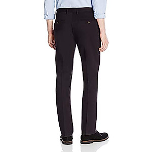 Goodthreads Men's Straight-Fit Wrinkle-Free Comfort Stretch Dress Chino Pant, Black, 34W x 30L