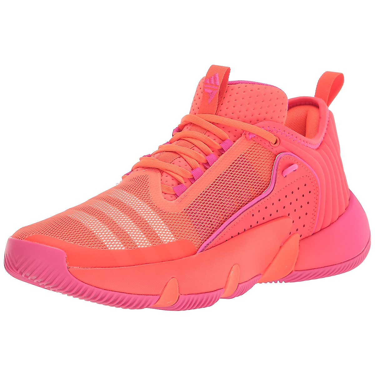 adidas Unisex Trae Unlimited Basketball Shoe, Lucid Blue/Beam Pink/Black, 13 US Men
