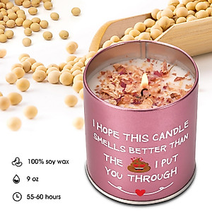 Generic Gifts for Her Wife Girlfriend Mom, I'm Sorry, I Love You Birthday Gifts Idea, Funny Apology Gifts for Her Women, Gardenia Scented Candles, Rose Red