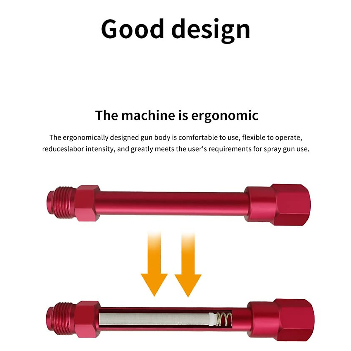 Airless Paint Sprayer Spray Gun 6.7inch Extension Pole Rod for Spray Gun Spraying