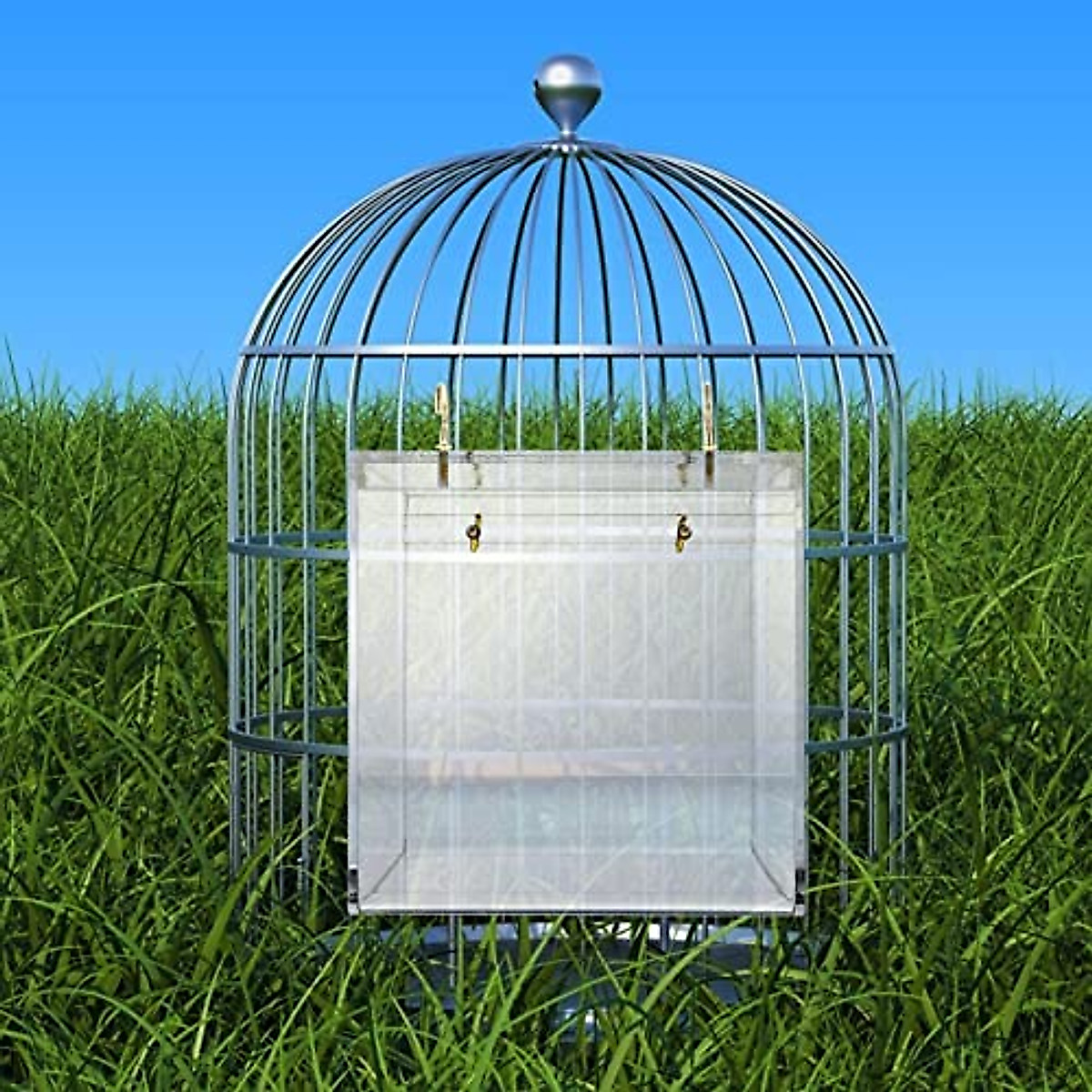 Ipetboom Bath Tray Bath Tray Clear Container Clear Tub Bird Bath for Cage Clear Acrylic Bird Bathtub Parrot Parakeets Shower No Bird Feeder for Cage Bathtub Box Small Bird Parrot Food Tray Food Tray