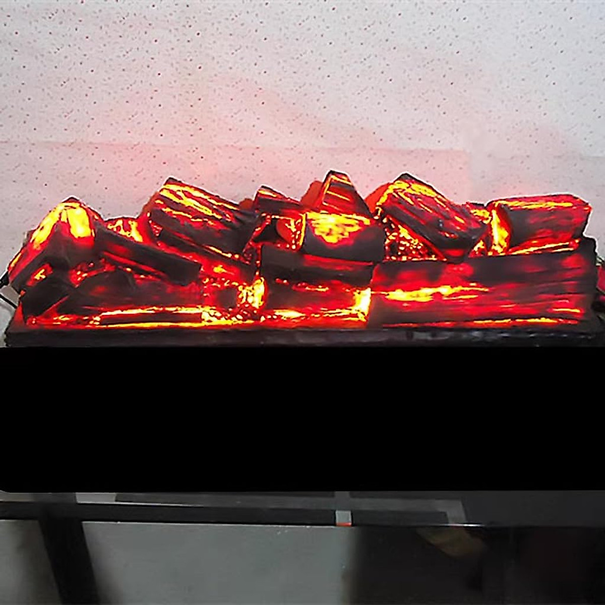 Floating Fireplace for Wall Fireplace Simulation Charcoal Decoration Charcoal Fire Burning Fake Firewood Movie Shooting Props Bar Restaurant Decorations Electrical Fireplace for Living Room