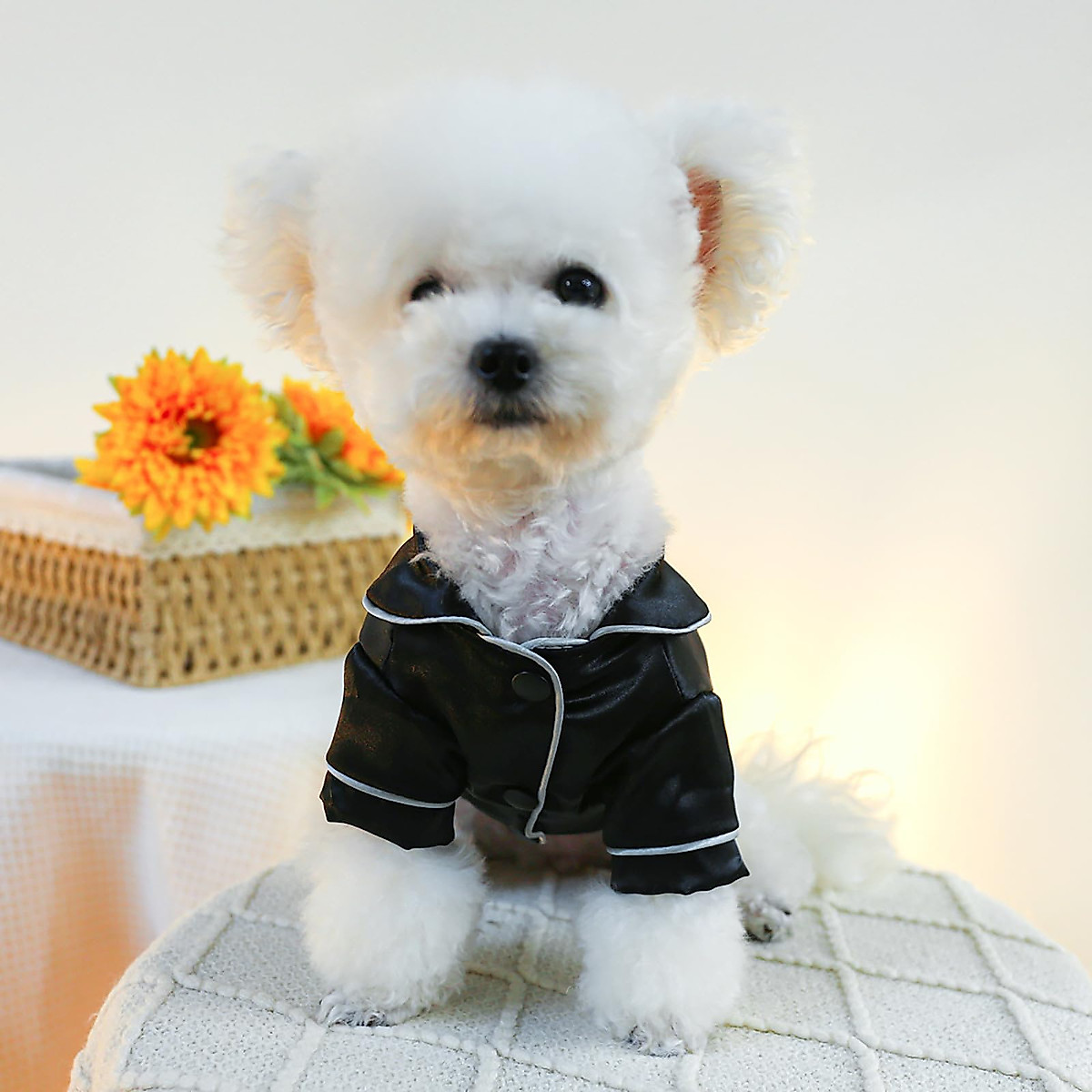 Dog Pajamas Soft Silk Shirts Loungewear Comfortable Breathable Puppy Pajamas Pet Clothes French Bulldog Yorkie Shih Tzu Pjs Outfit