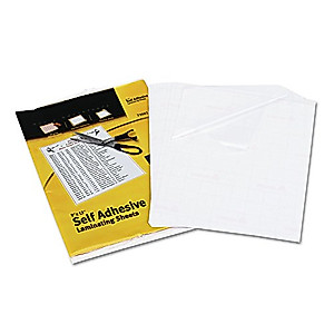 Avery Self-Adhesive Laminating Sheets, 9" x 12", Permanent Adhesive, 10 Clear Laminating Sheets (73603)
