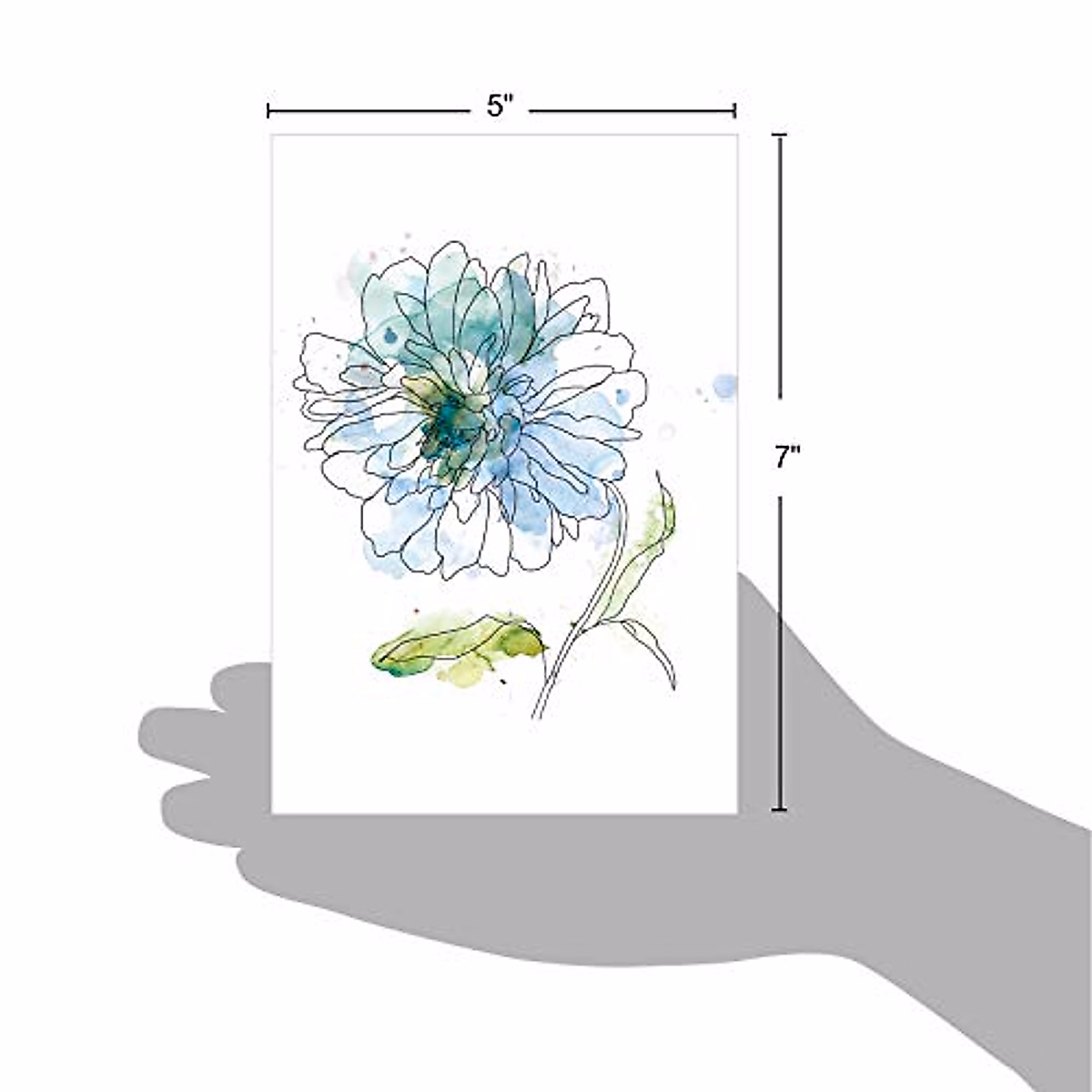 The Best Card Company - Loving Sympathy Card with Envelope - Inspirational, Religious Bereavement Greeting - Basic Blooms C4627DSMG