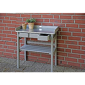 Esschert Design Garden Work Bench, Gray