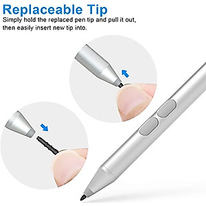 Stylus Pen for Dell - Compatible with Select 2-in-1 Models: Inspiron 5379, 5482, 7306, 7500, 7506, 7573, 7586, Latitude 3190, 3390, 7586, PN350M, PN338M, PN771M (Support Specific Model Only)