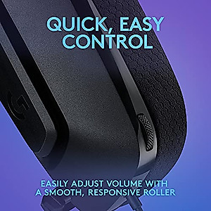 Logitech G335 Wired Gaming Headset, with Flip to Mute Microphone, 3.5mm Audio Jack, Memory Foam Earpads, Lightweight, Compatible with PC, PlayStation, Xbox, Nintendo Switch – Black