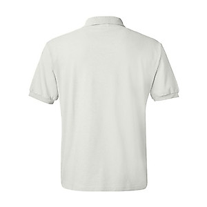 Hanes by Cotton-Blend Jersey Men's Polo_White_L