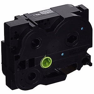 Brother Genuine P-Touch, HGE-S251 5 Pack Tape (HGeS2515PK) 0.94" (24mm) x 26.2ft (8m) Extra Strength Adhesive, Black on White, Indoor/Outdoor Use, Extreme Temps, Chemical and Moisture Resistant