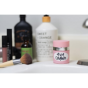 Pink 3 pack Airless Pump Jar - 1oz/30ml Refillable Bottle Empty Cosmetic Cream Jar for Moisturizer Container - Airless Pump Bottle Push Moisturizer Pump Dispenser for Lotion Drunk Elephant Containers