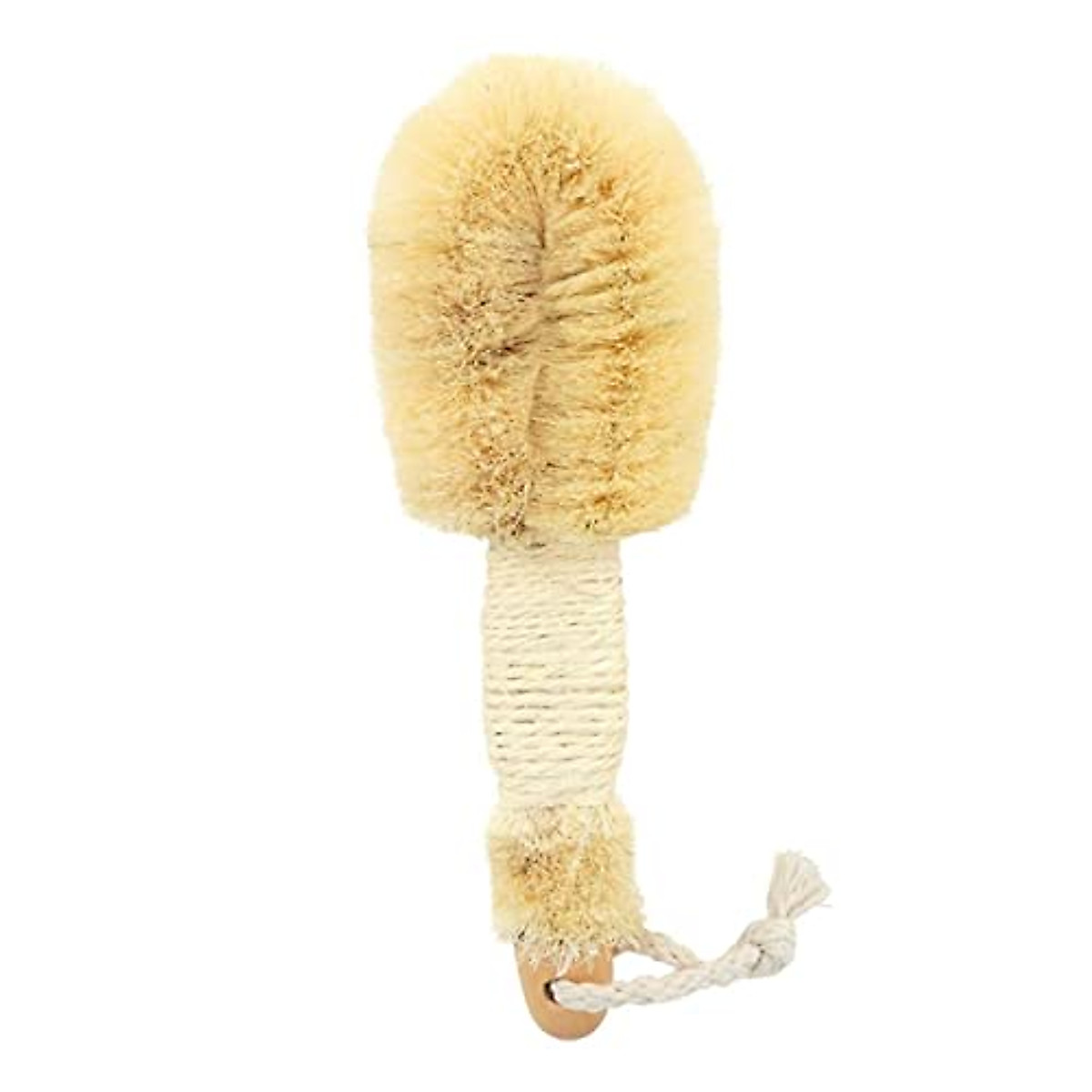 INGVY Dry Brushing Body Brush Creative Massage Body Brush Bathroom Sisal Rubbing Brush Natural